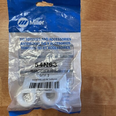 Miller 54N63 Lg Gas Lens Insulator Pk Of 2. Fits Weldcraft TIG Torch ...