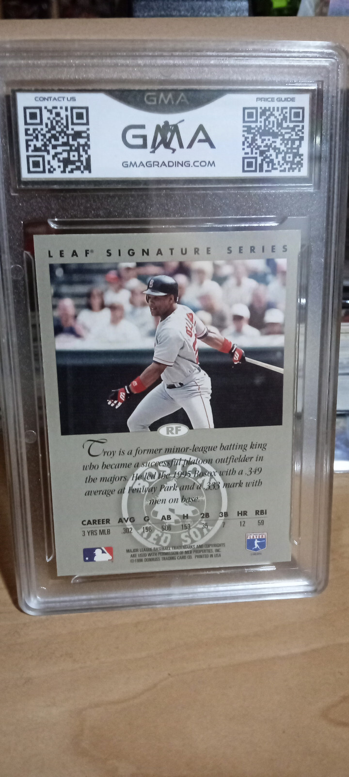 Any Single GRADED MLB BOSTON RED SOX CARDS $9.99 EACH With FREE ...