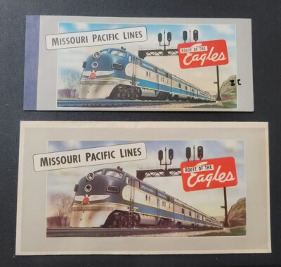 1950s Mo-Pac Missouri Pacific Lines Route of the Eagles Ticket ...