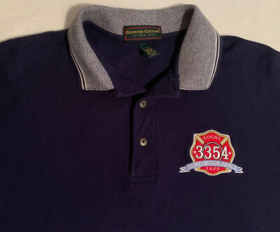 Huntington Beach Fire Department Los Angeles CA Polo Shirt Sz L LAFD ...