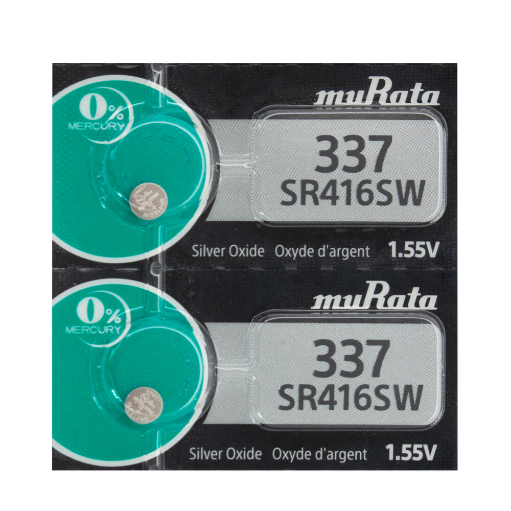 4 PCS MURATA 337 WATCH BATTERIES SR416SW SR416W - Replaces Sony | eBay