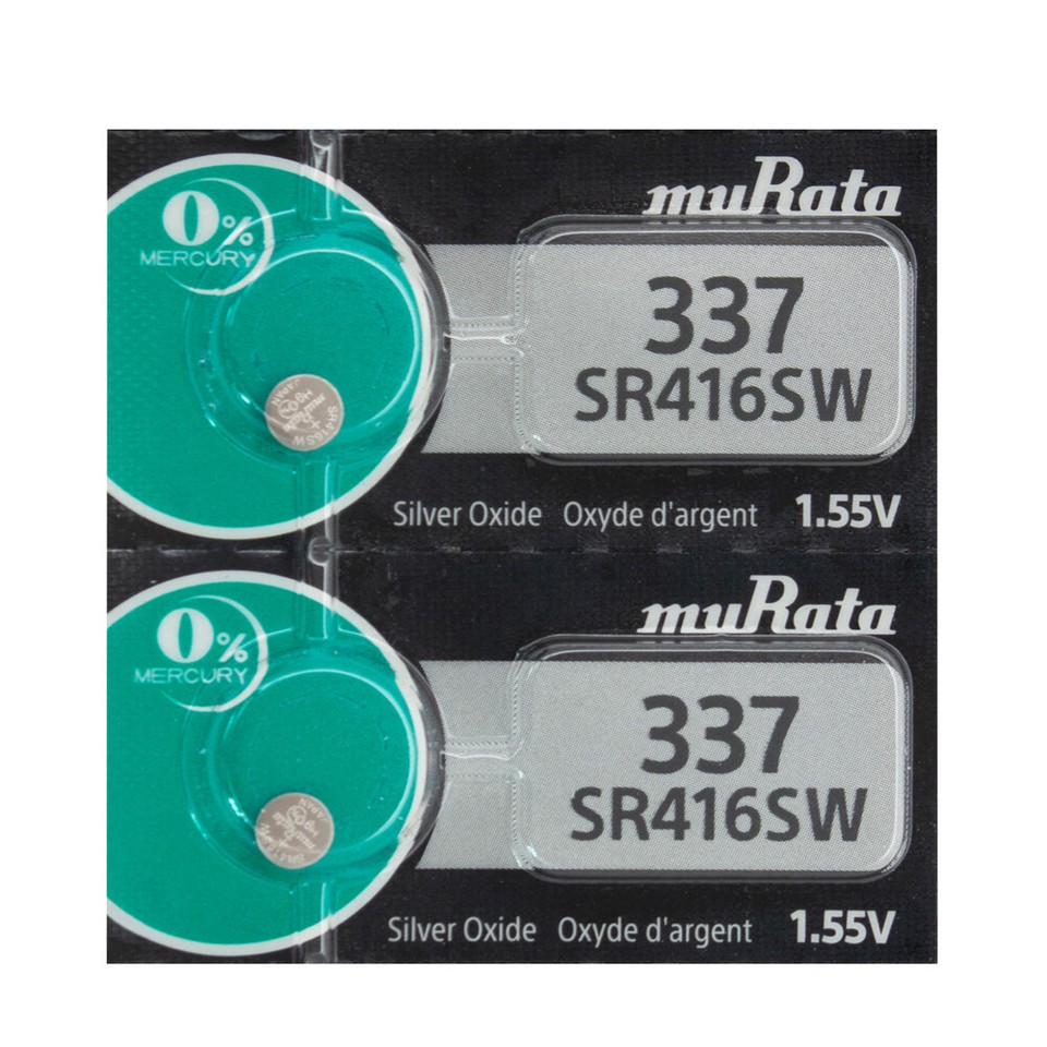 4 PCS MURATA 337 WATCH BATTERIES SR416SW SR416W - Replaces Sony | eBay