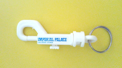 Imperial Palace keychain. Las Vegas, Nevada slide bolt key chain ring ...