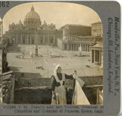 ITALY, St. Peter's & the Vatican, Rome--Keystone 1920's 400 Set #162 | eBay