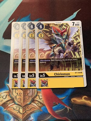 Digimon TCG Singles - Chirinmon x4 - BT1-058 - Uncommon - NM - Playset ...