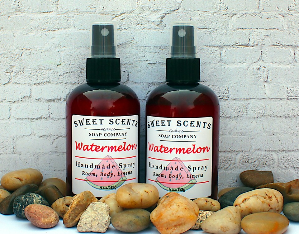Watermelon Body Spray - Handmade Body/Room Spray - Sweet Scents Soap Co ...
