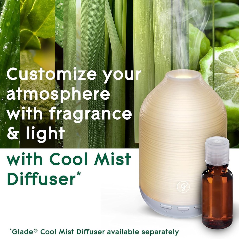 Glade Essential Oil Diffuser Refill - Bergamot & Lemongrass Calm Mind ...