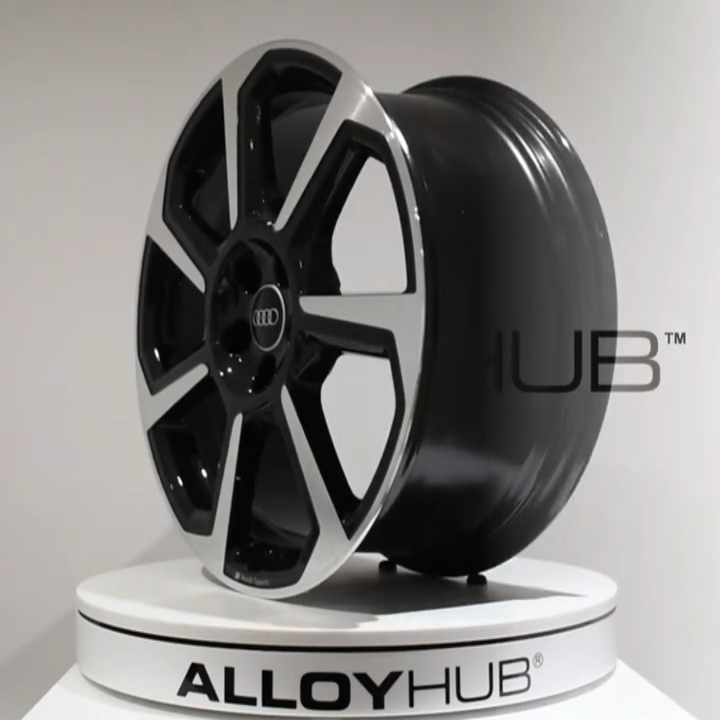 GENUINE AUDI A1 82A BLACK / TURNED 18" ALLOY WHEELS X4 82A601025Q | eBay
