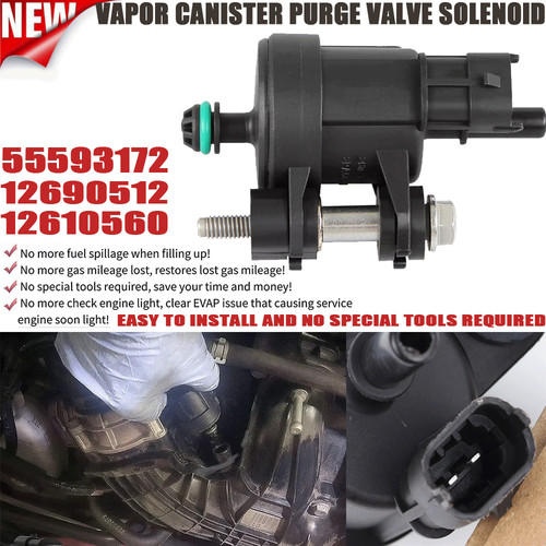 Vapor Canister Purge Valve Solenoid 55593172 12610560 12690512 for ...