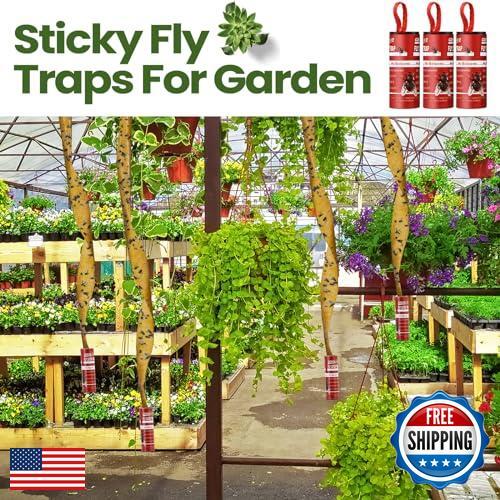 Qualirey 160 Pack Fly Strips Sticky Fly Trap Indoor Outdoor Hanging Fly ...