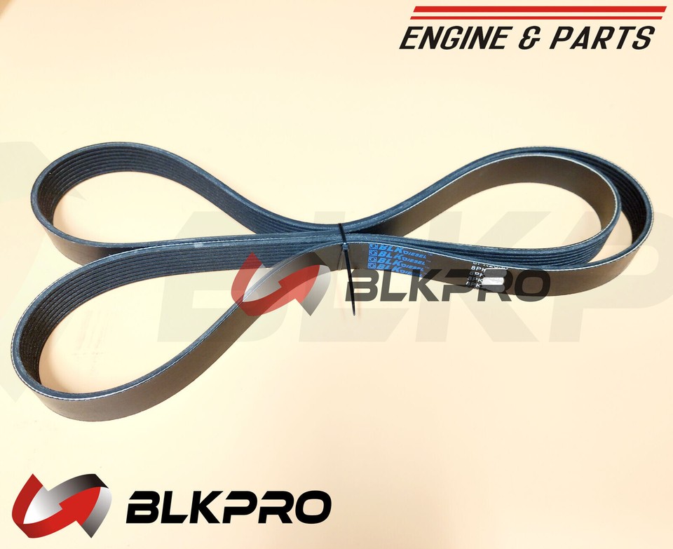 New Belt For Fan Water Pump Drive Pully 8PK2113 Dodge 5.9L Cummins 89 ...