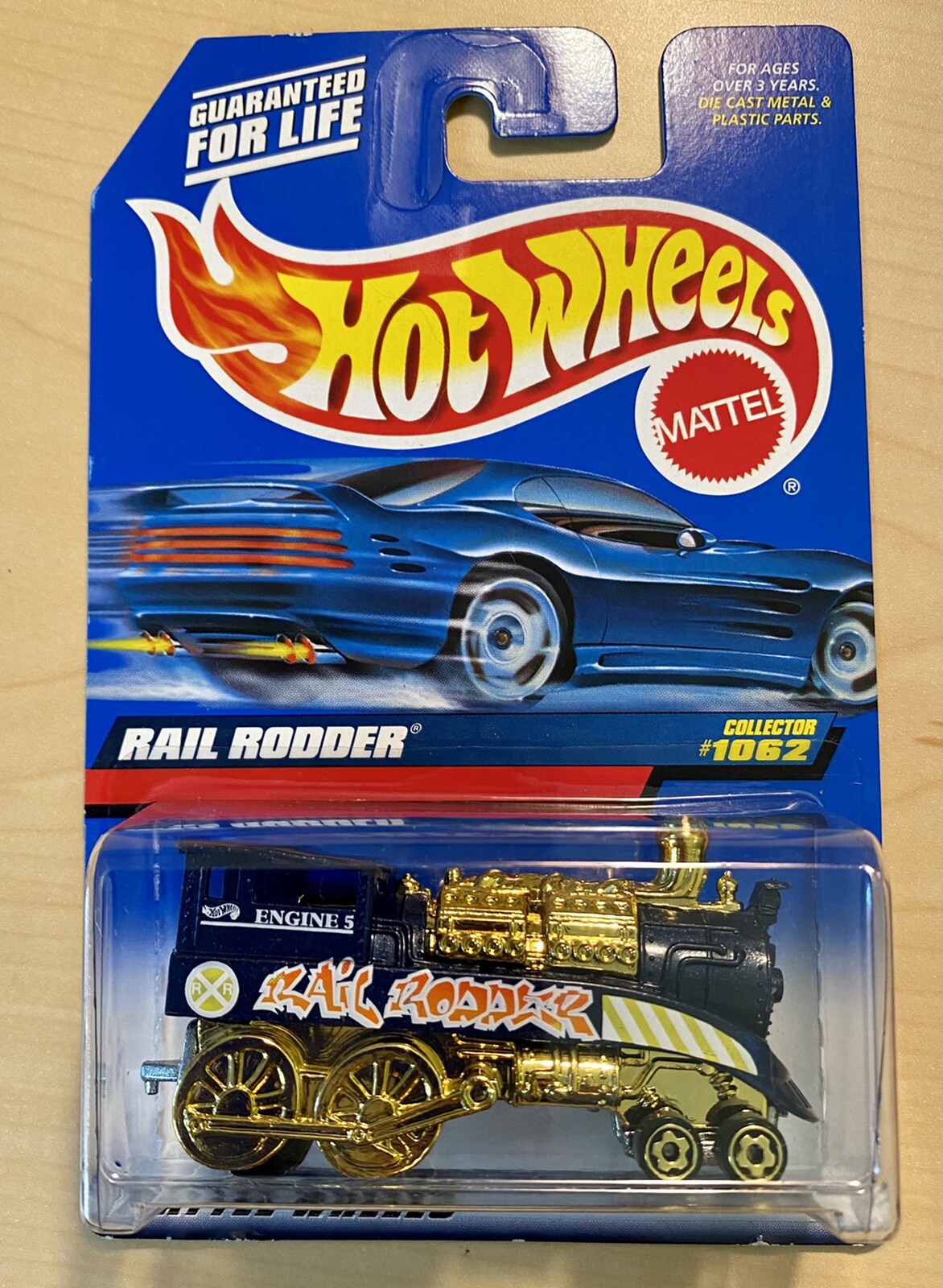 1998 Old Hot Wheels RAIL RODDER - Collector #1062 - Black and Gold | eBay