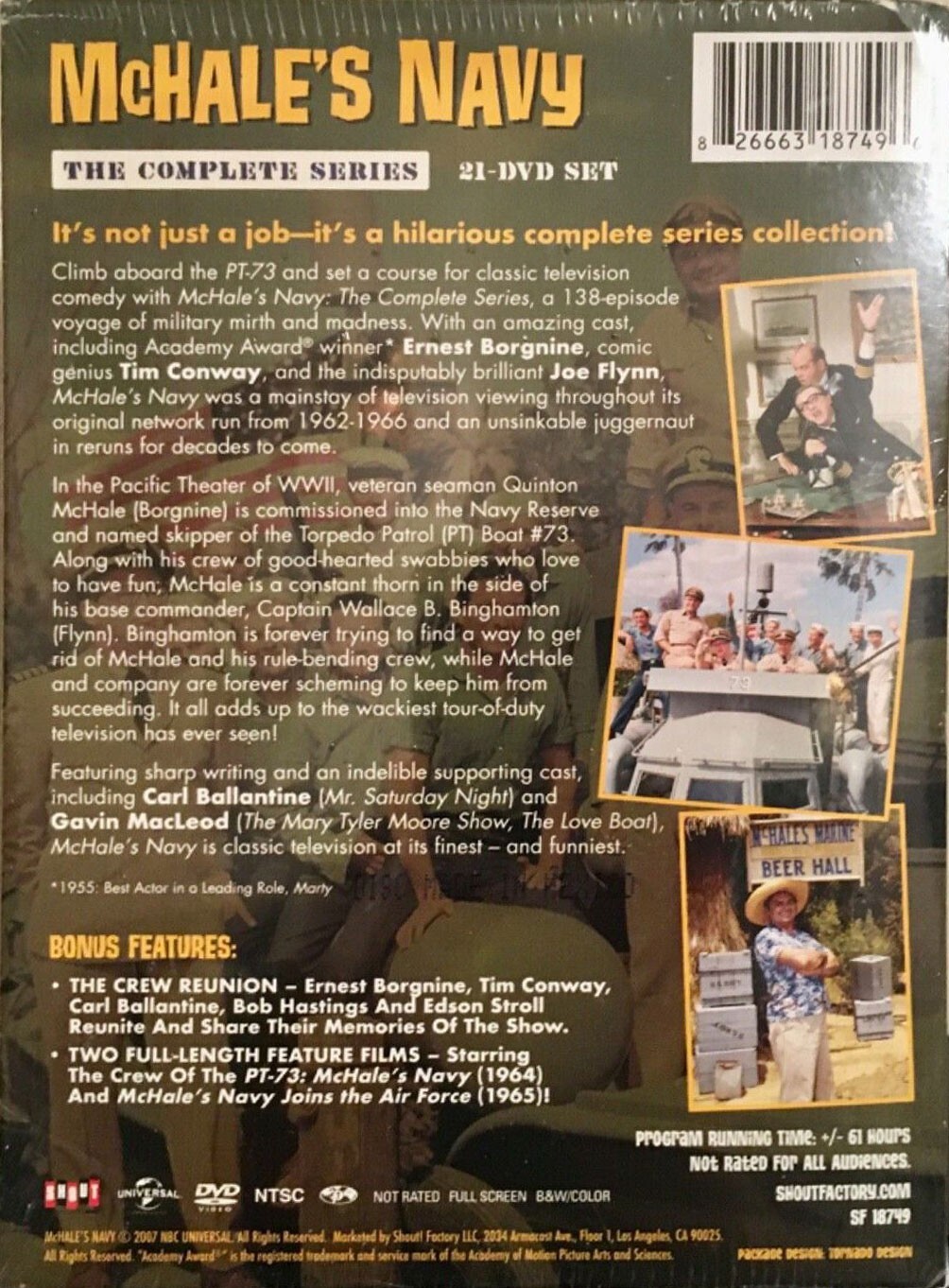 McHales Navy The Complete Series(DVD,21-Disc Set,Seasons 1-4+2 Films ...