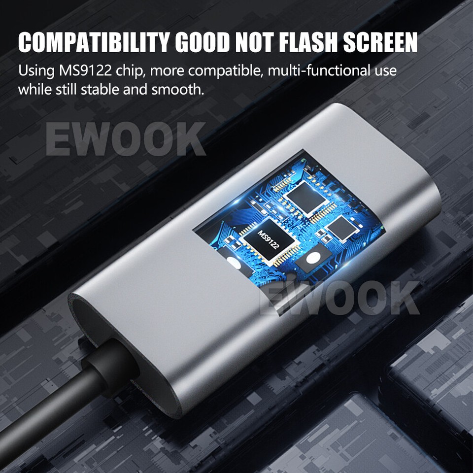 USB to HDMI Video Adapter Card Converter Cable Full HD 1080p for PC ...