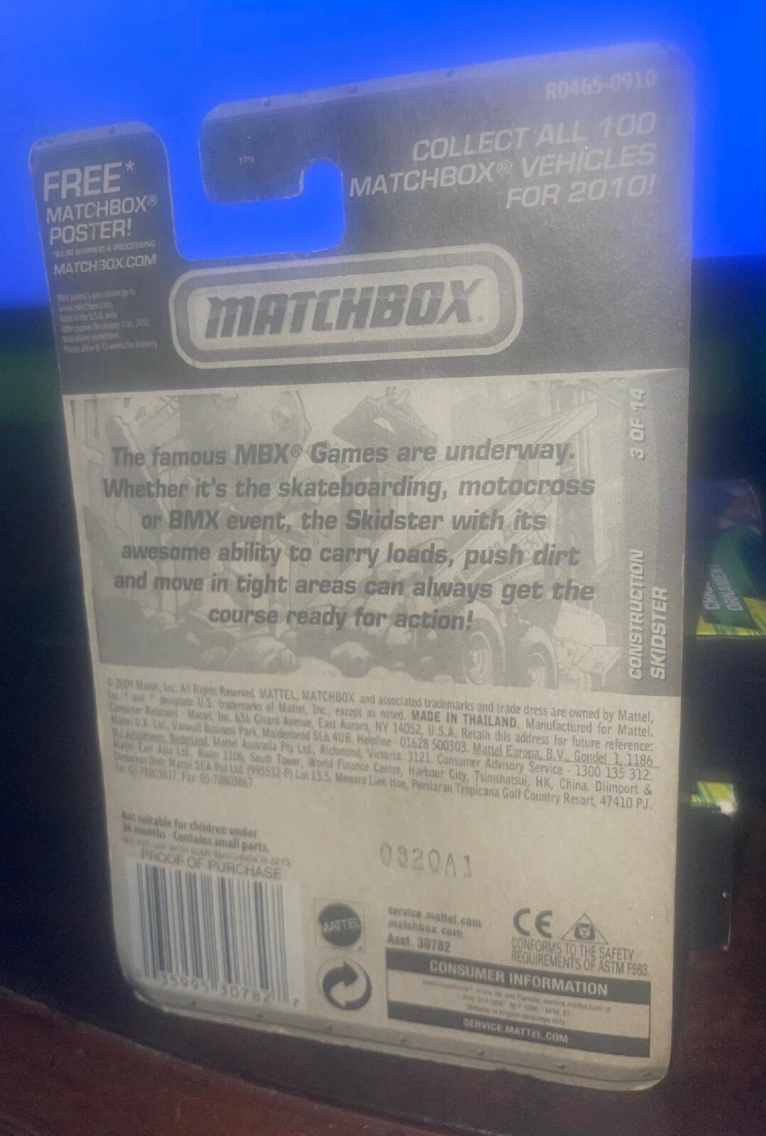 2010 Matchbox Ranec Equipment Construction Skidster White & Orange 39/ ...