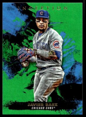 2021 Topps Inception Green Javier Baez G2 Chicago Cubs #43 | eBay