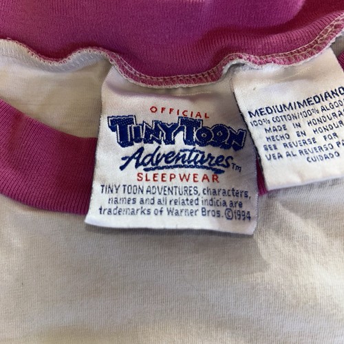 Looney Warner Bros Tiny Toons Adventures T Shirt Taz Tazz Sleepwear ...