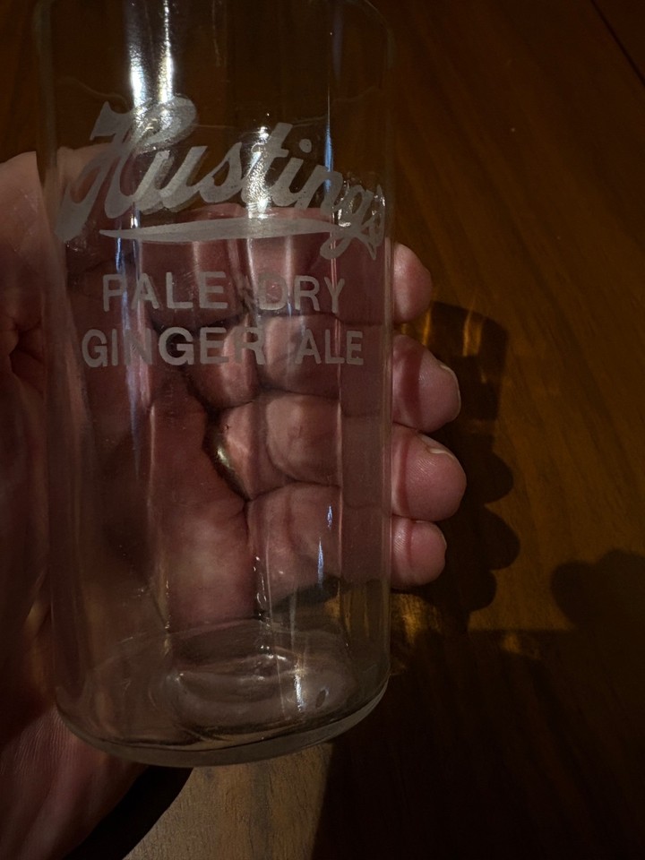 HUSTINGS PROHIBITION ERA GINGER ALE GLASS | eBay