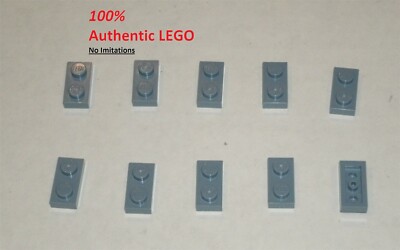 LEGO NEW 1x2 Sand Blue Plate (10x) 4167468 6198156 Brick 3023 | eBay