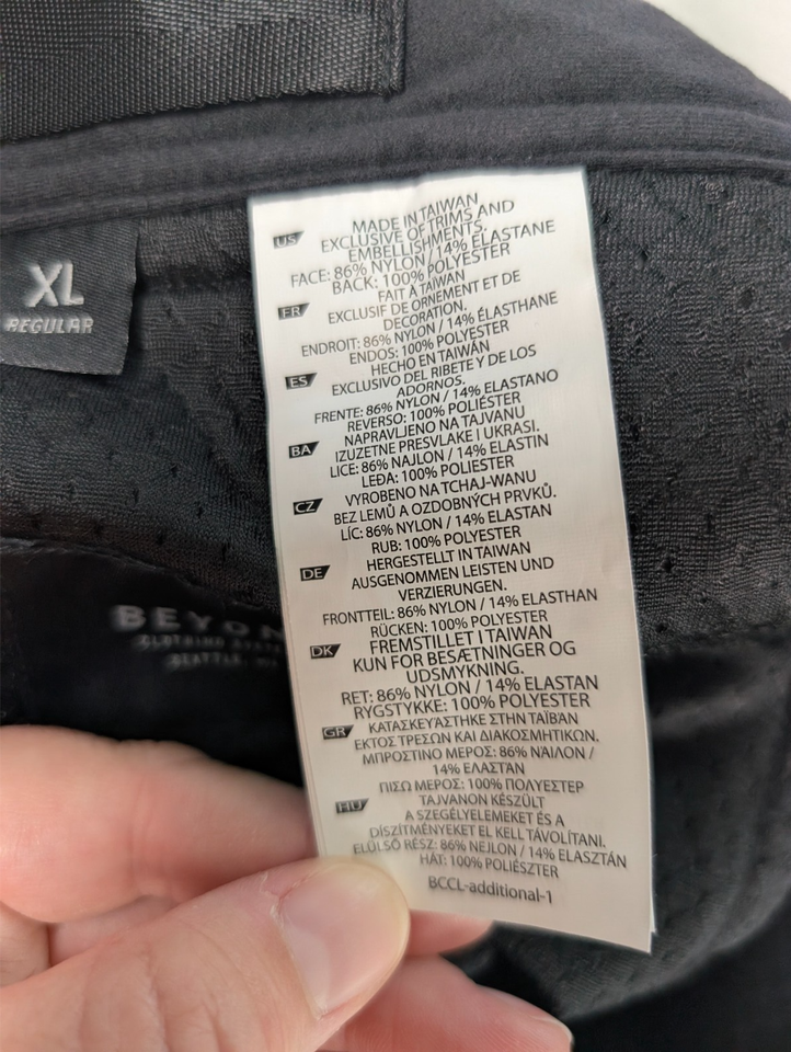 Beyond Clothing Systems Testa Softshell L5 Pant Mens sz 40 Black NWT ...
