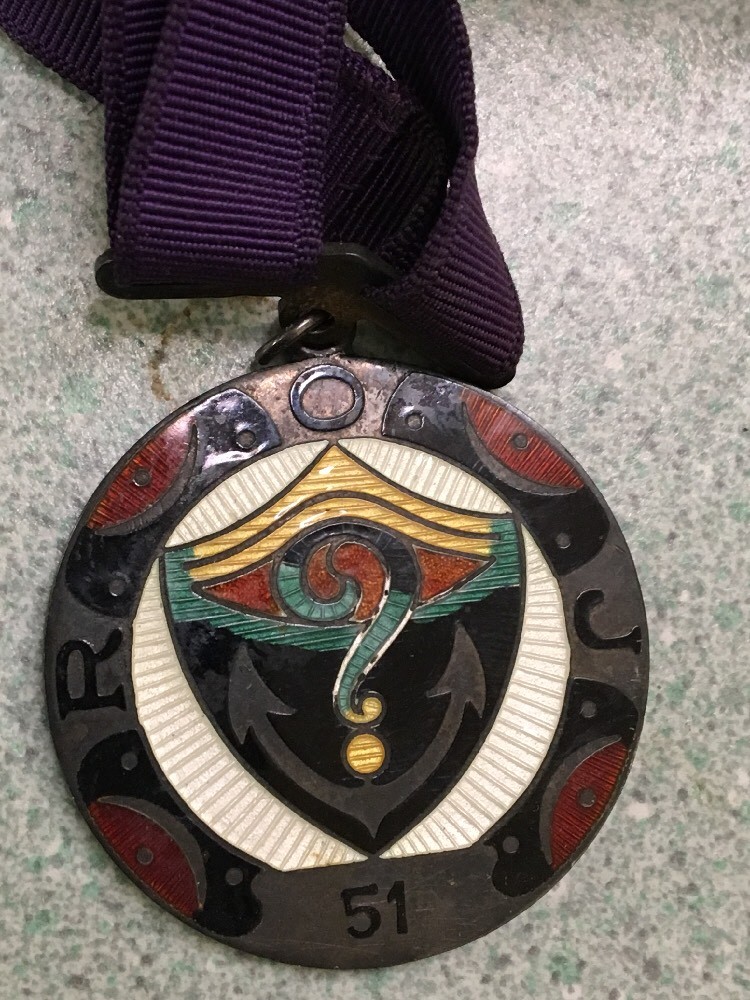 ROJ royal order of jesters Masonic mason shriner necklace 51 Vintage | eBay