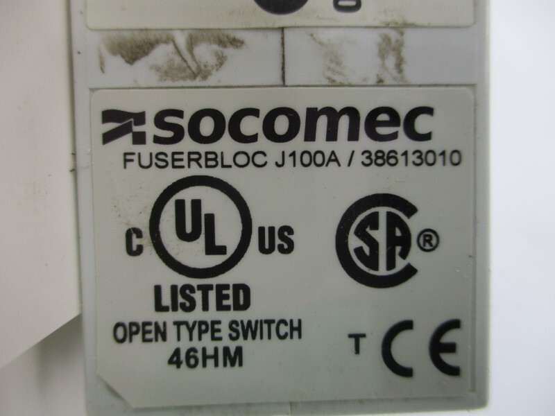 SOCOMEC 38613010 600VAC 100A NSMP | eBay