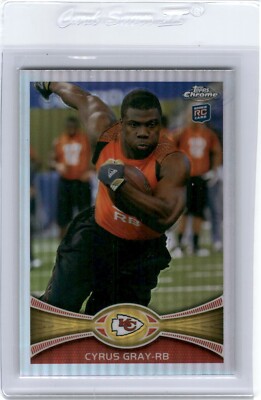 CYRUS GRAY 2012 TOPPS CHROME REFRACTOR ROOKIE CHIEFS TEXAS A&M AGGIES ...