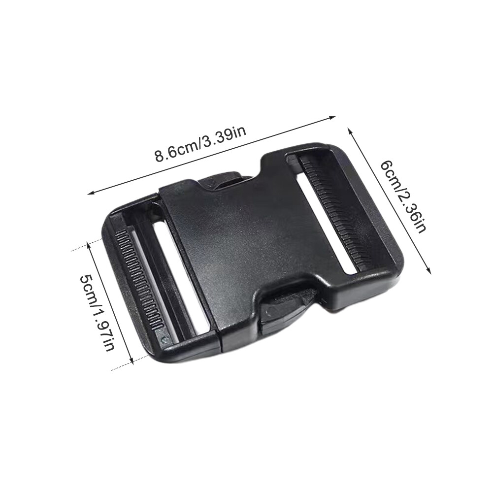 4pcs Dual Adjustable Heavy Duty 50mm Plastic Clips DIY Side Release ...