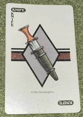 Clue 1986/1992 Weapon Knife Card Replacement Piece | eBay