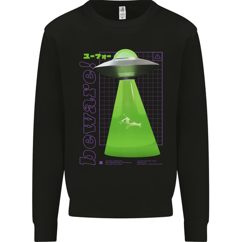 Alien Abducted Cow UFO Farmer Farming Mens Sweatshirt Jumper | eBay