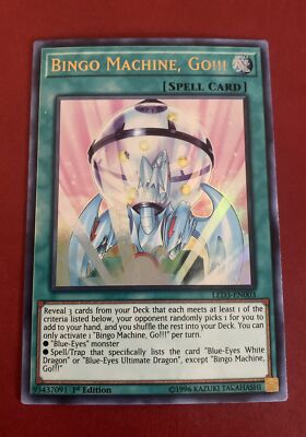 Yugioh - Bingo Machine Go!!! LED3-EN003 1st Edition ULTRA NM X1 + FREE ...