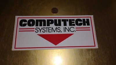 COMPUTECH-SYSTEMS Sticker / Decal ORIGINAL OLD STOCK | eBay