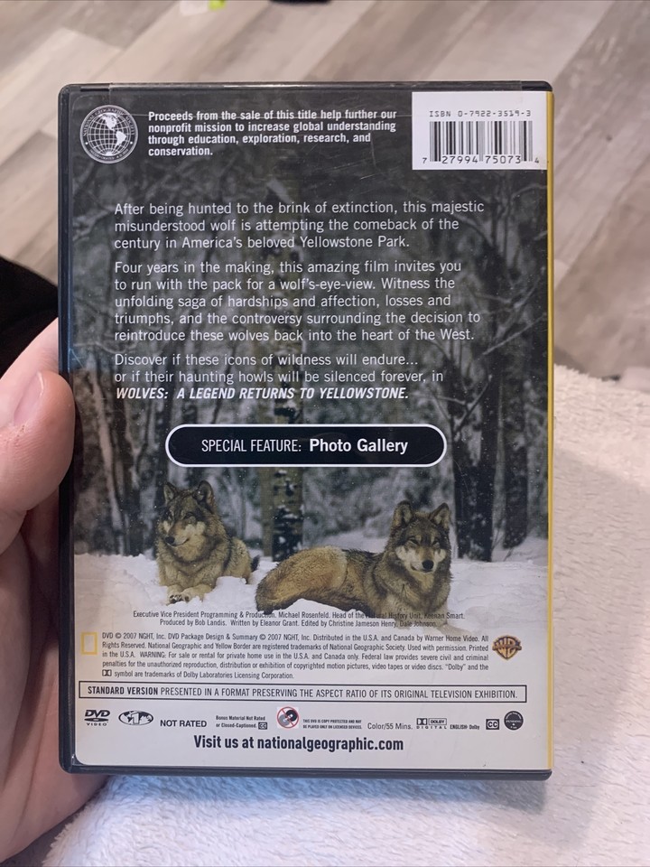 Wolves: A Legend Returns to Yellowstone dvd Used - Very Good ...