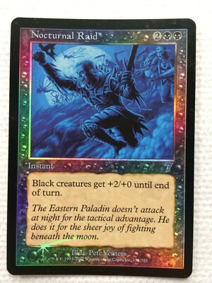 MTG 1x FOIL Nocturnal Raid Seventh Core Set 7th Edition Magic Gathering ...