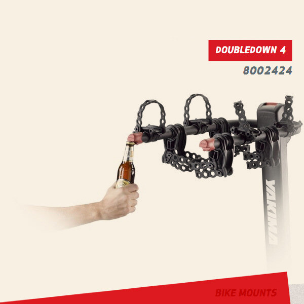 Yakima DoubleDown 4 Bike Bicycle Mount Hitch Rack Vehicle Carrier Rack ...