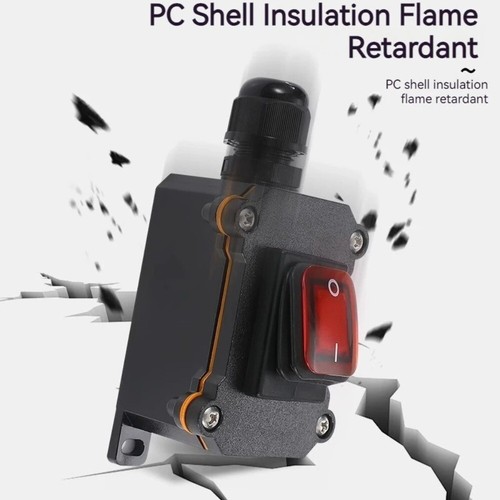 12V-24V Inline Power Cord Switch 110V-220V Junction Box Inline Switch ...