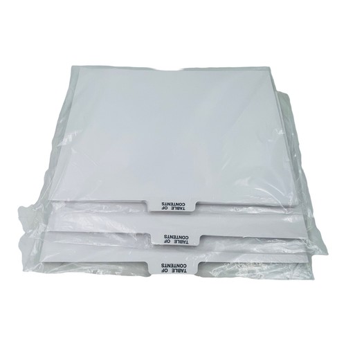 75 Dividers Avery Table of Contents Dividers Letter Size Side Tab White ...