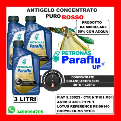PETRONAS PARAFLU UP ANTIGELO CONCENTRATO DA DILUIRE 50% CON ACQUA DA 3 ...
