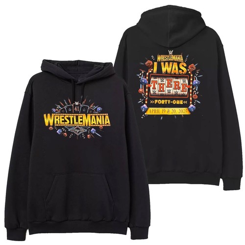 WRESTLEMANIA 41 - I WAS THERE LOGO HOODIE WWE SUPERSTORE LAS VEGAS | eBay