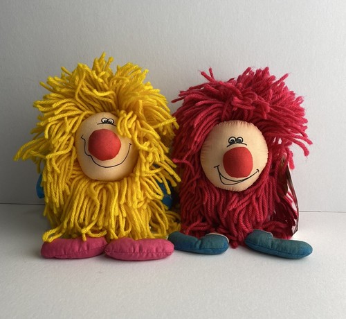 Mr Ruffles Plaintalk x2 Red Pink Yellow Vintage 1980's Toy Plush | eBay ...