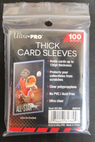 ULTRA PRO THICK 130pt CARD SLEEVES BRAND NEW PACK OF 100 | eBay