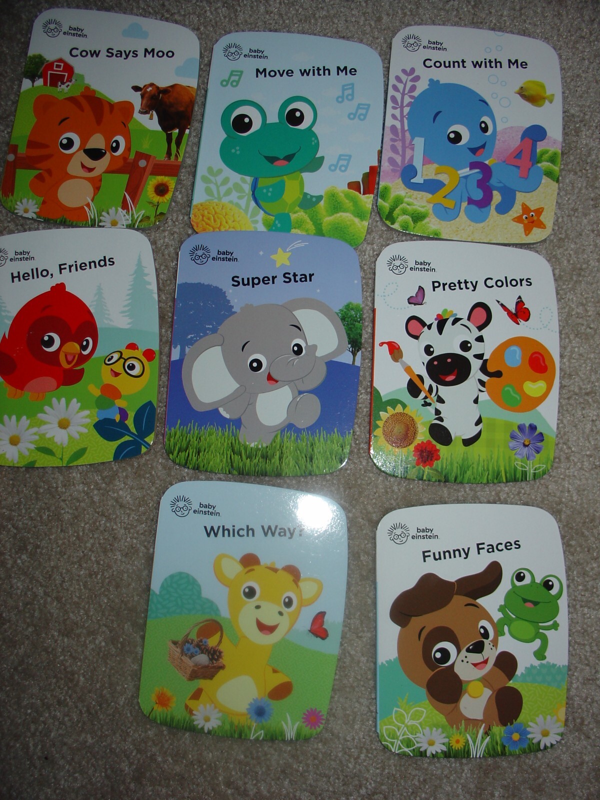 COMPLETE SET OF 8 Baby Einstein Me Reader Jr Books NICE L@@K WOW GIFT ...