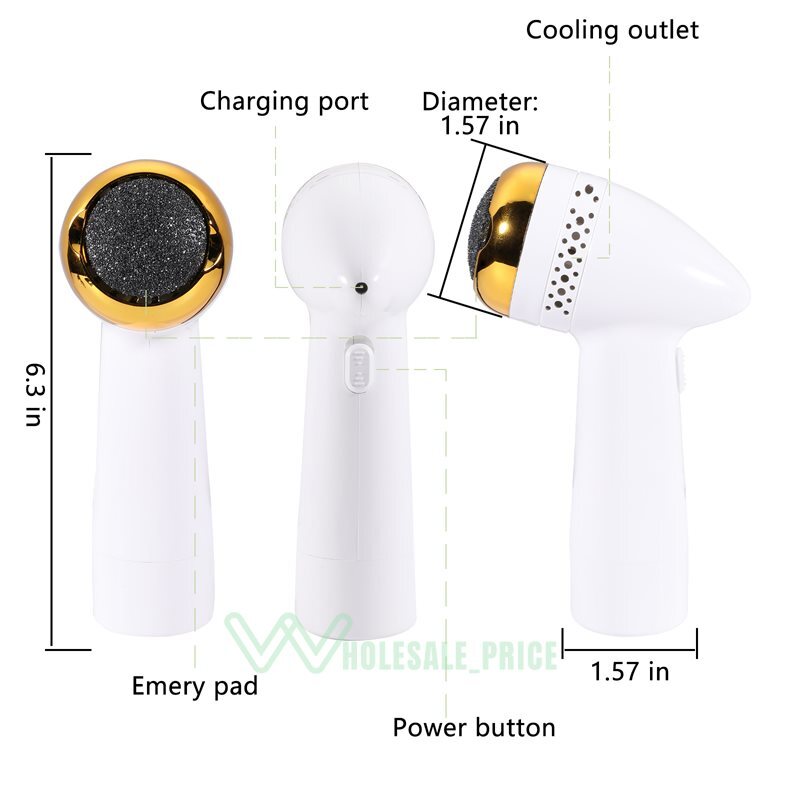 Powerful Electric Pedicure Foot File Sander Callus Feet Grinder Remover ...