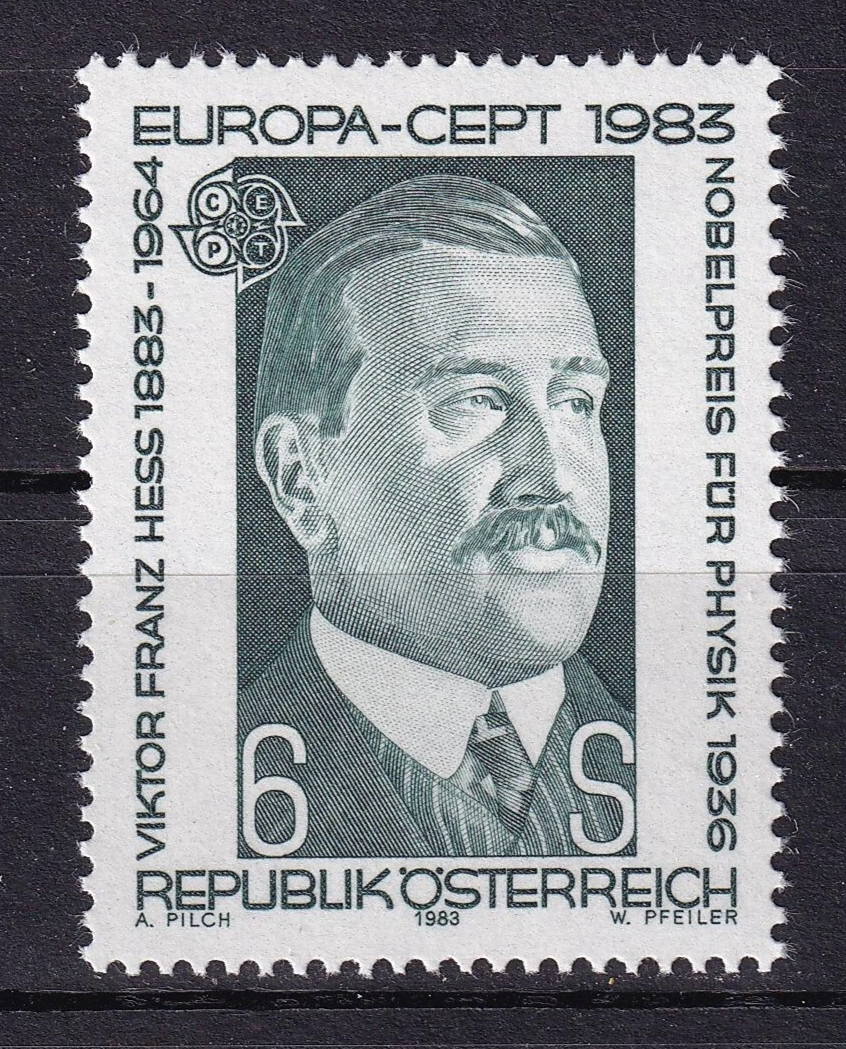 Austria Europe Cept 1983 Nobel Prize Victor Franz Hess Physicist Michel ...