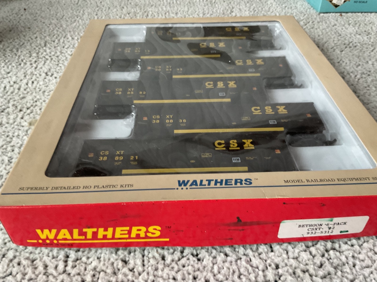 WALTHERS HO # 932-5312 CSX BETHGON COAL CARS # 2 ( 6 cars) NIB | eBay