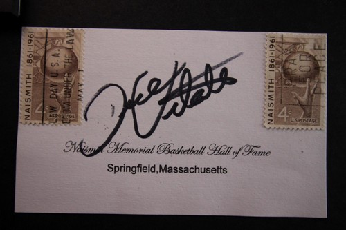 NCAA BASKETBALL HOFer ANNOUNCER DICK VITAL AUTOGRAPH INDEX CARD~ | eBay
