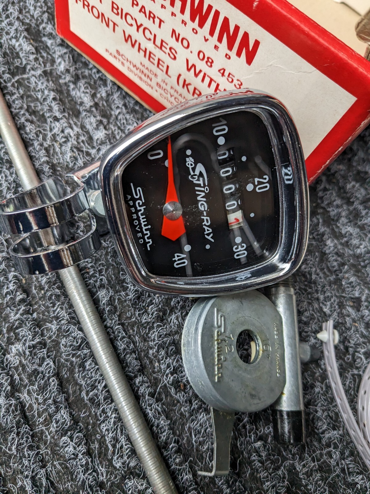 Vintage NOS Schwinn Krate Stingray Bike Speedometer 16 inch* Bicycle ...