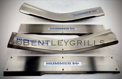 Hummer H2 Illuminated Sill Kick Plates, H2 Logo Stainless Steel Sills ...