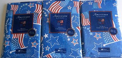 Patriotic Vinyl Tablecloths PATRIOTIC CELEBRATION Assorted Sizes | eBay