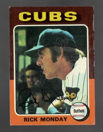 1975 Topps Rick Monday Chicago Cubs #129 Excellent | eBay